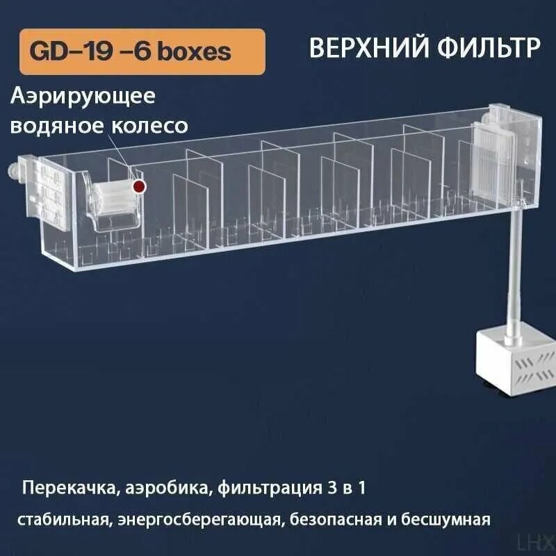 Фильтр для аквариума Jinlijia система кислородной фильтрации "все в одном" с низким уровнем воды настенная система циркуляции "три в одном"