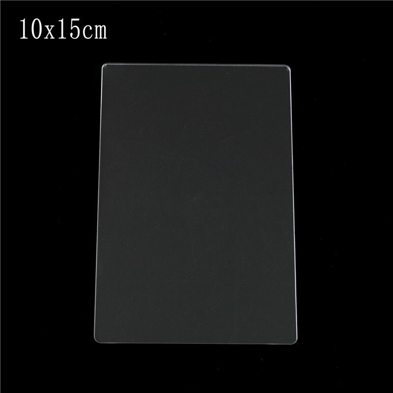 Акриловая прижимная пластина для лепки и глины, инструмент для гончарного дела рабочая скамья для керамической скульптуры 10x10 см и 10x15 см прозрачная 4,5 мм