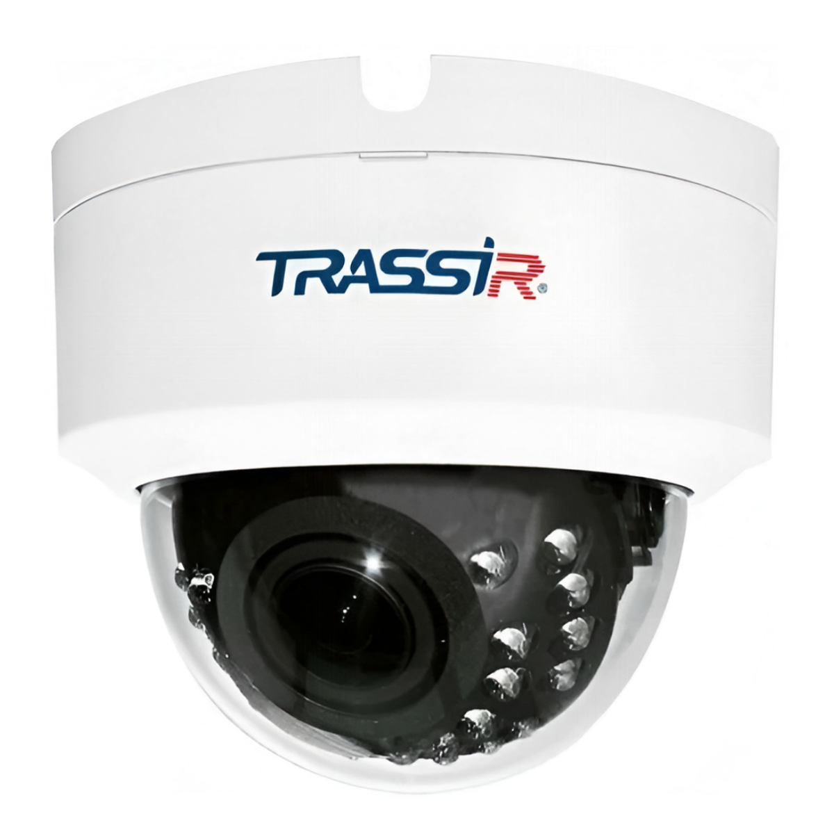 Уличная IP-камера Trassir TR-D3123IR2 белая, купольная, 2Мп CMOS 1920х1080, ИК-подсветка до 25 м