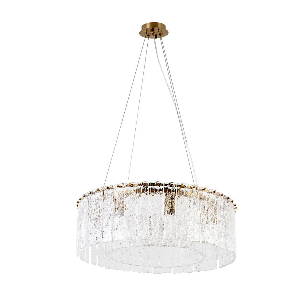 Подвесная люстра Divinare FELIS 6005/17 SP-8, E14, 60Вт, латунь