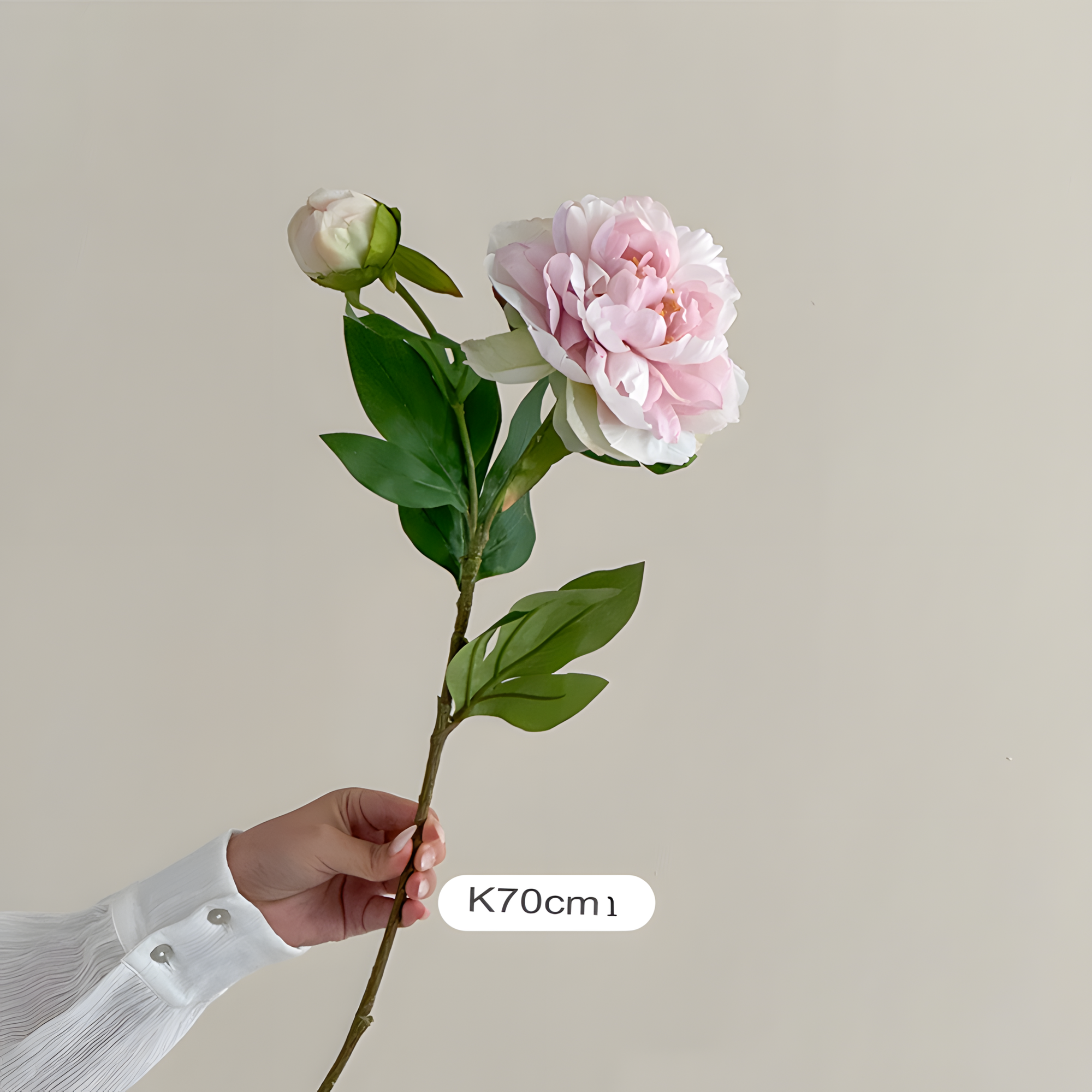Пион светло-фиолетовый (1 шт, 2 бутона) #искусственныйцветок #нежныйстиль #сиреневыйпион
