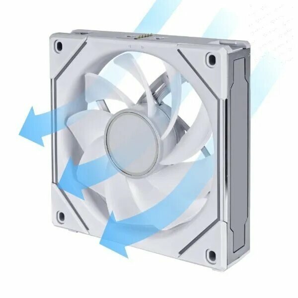 LIAN LI UNI FAN SL-INF 120 REVERSE BLADE ARGB Белый Обратное направление охлаждающий вентилятор