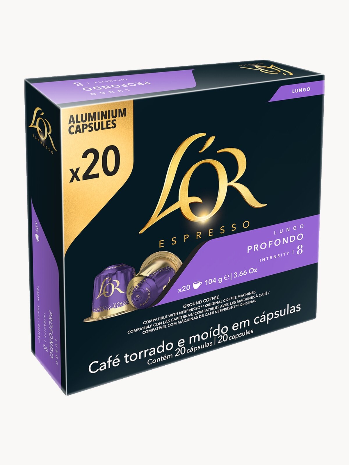 Кофе в капсулах L'OR Espresso Lungo Profondo, 20 шт