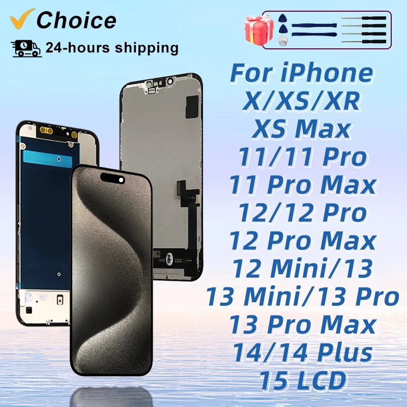 Выбор OLED для iPhone 12 12 Pro Max дисплей 13 Mini 14 Plus 13 PRO MAX 14 15 PROLCD дигитайзер для iPhone X XR XS Max LCD Rarts
