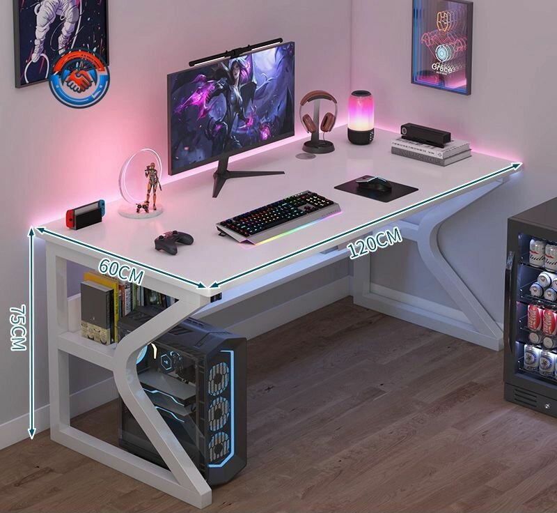 Magic One компьютерный стол для игр в помещении, для учебы и офиса, современный минималистичный стол из досок в черном белом и сером для организации рабочего пространства