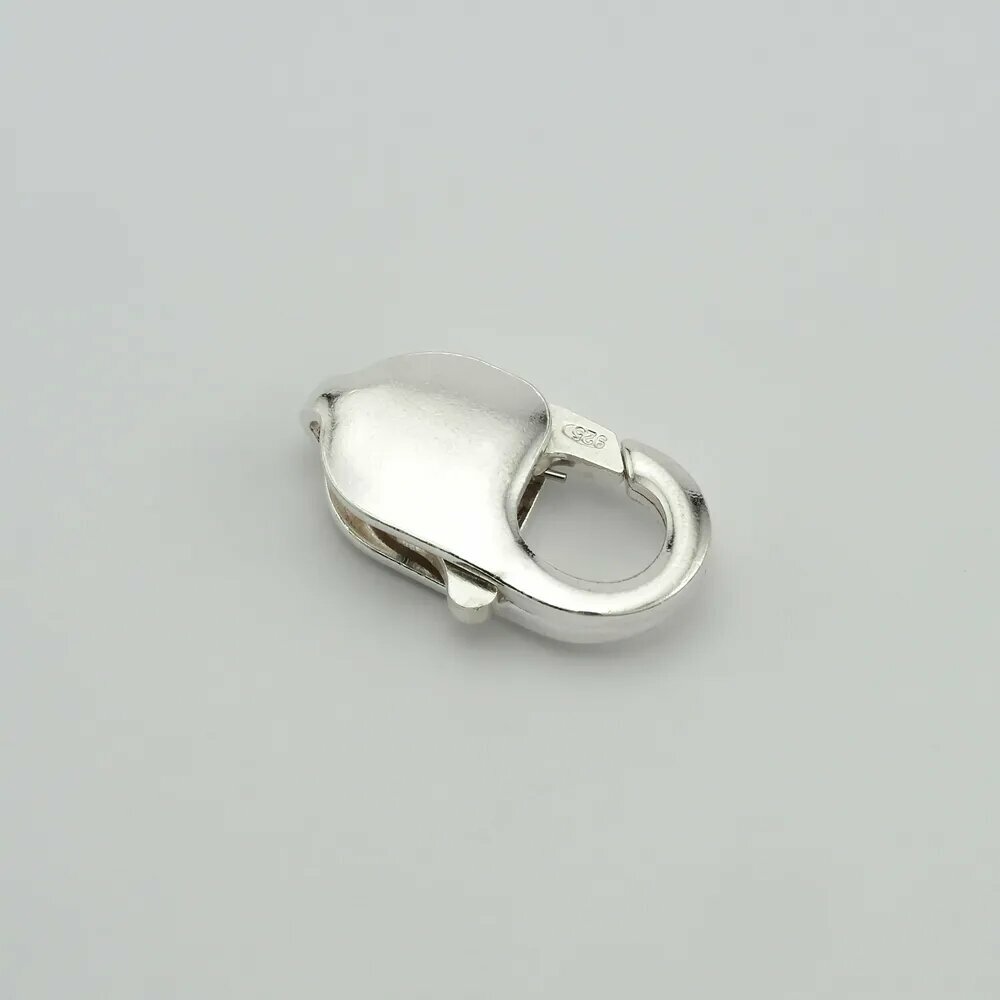 Карабины для украшений из серебра 925 пробы, 5 шт, 13 мм, застежка-лобстер для ожерелья, браслета, ремонта и авторской бижутерии