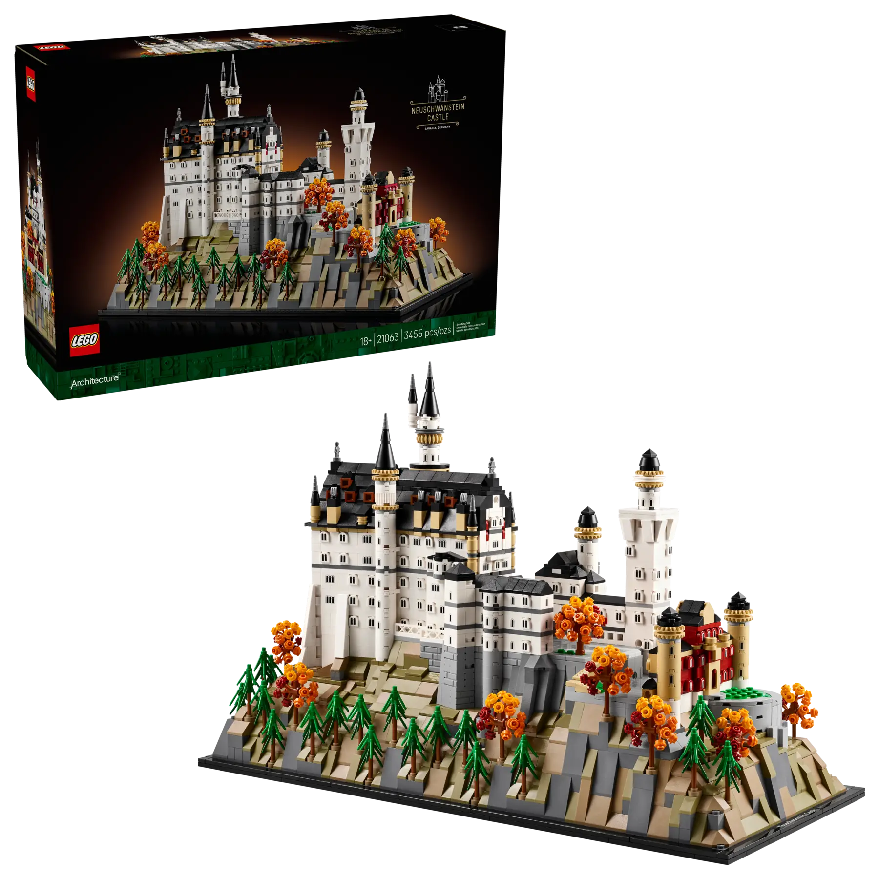 Конструктор LEGO Architecture 21063 Замок Нойшванштайн, 3455 деталей