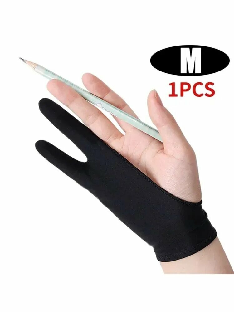 Перчатки для рисования с защитой от прикосновений, перчатки с двумя пальцами, перчатки для экранов, перчатки для рисования на планшетах