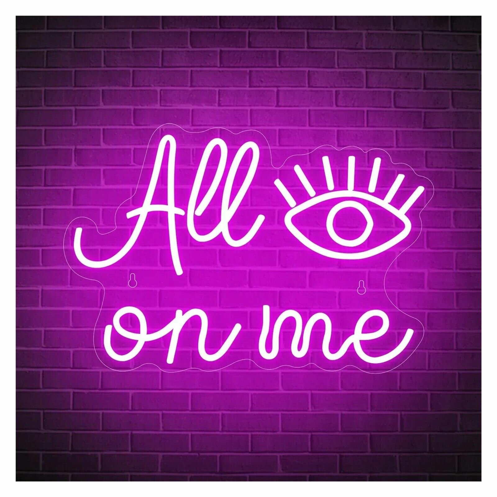All Eyes On Me Неоновая Вывеска Декор 40смx27см