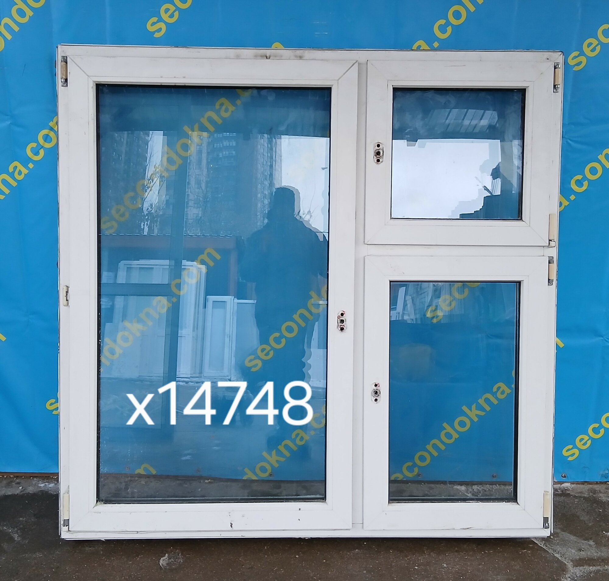 Пластиковое окно Б/У 1430(в)х1460(ш)