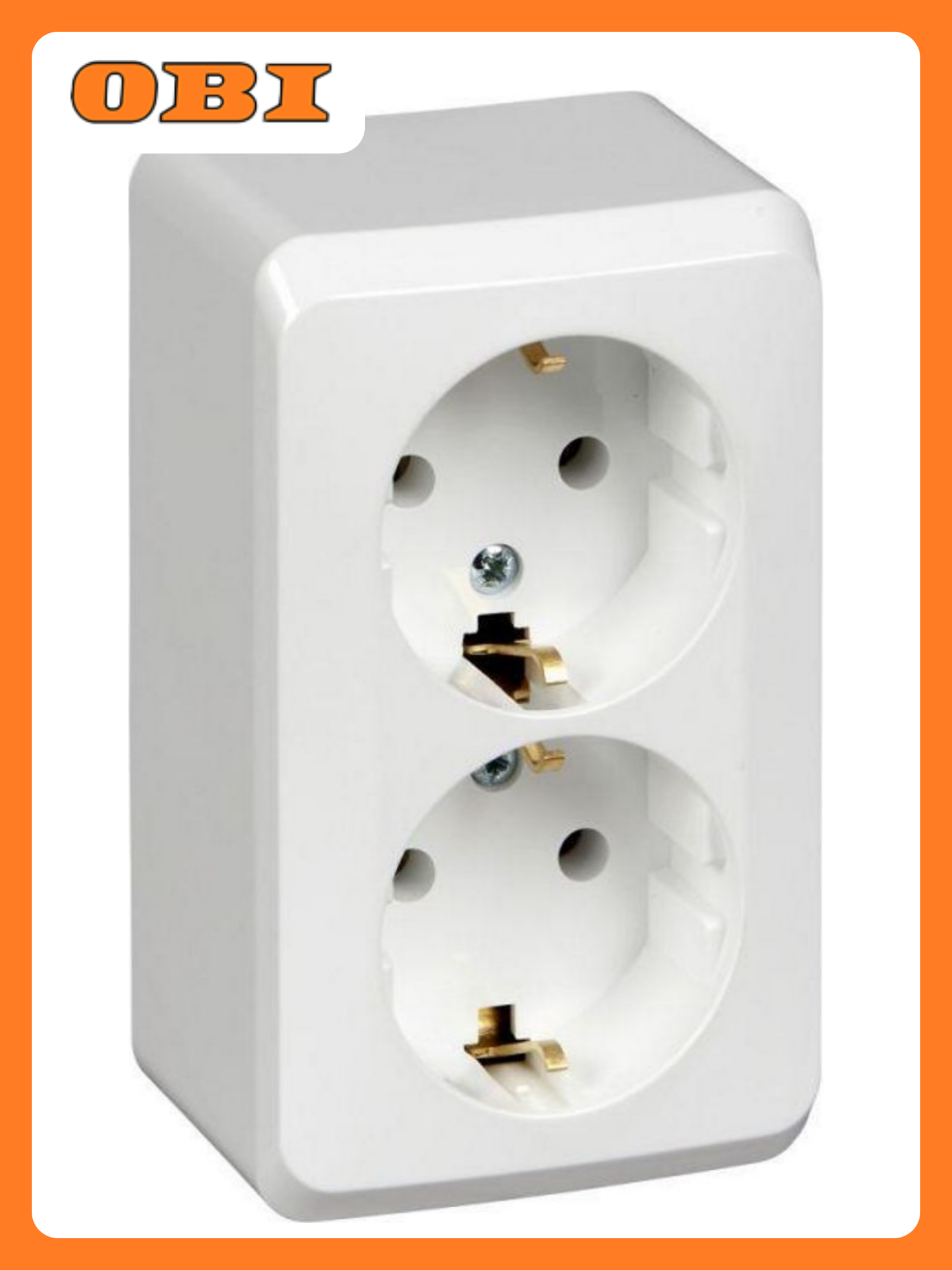 Розетка 2-м ОП Этюд 16А IP20 250В с заземл. без защ. шторок бел. SE PA16-007B