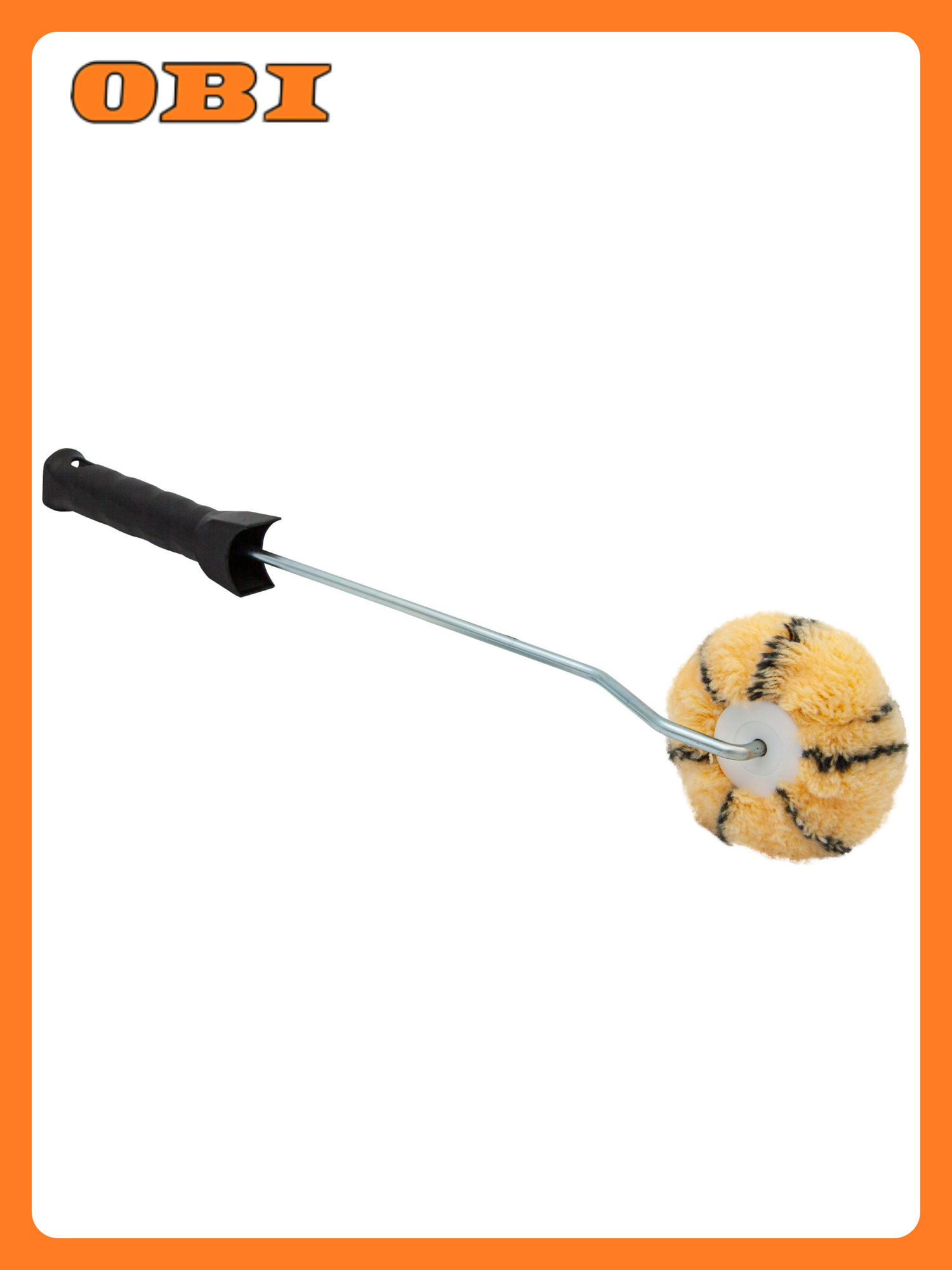 Валик для окрашивания углов, для лаков и красок, полиакриловый, желтый, 1 шт