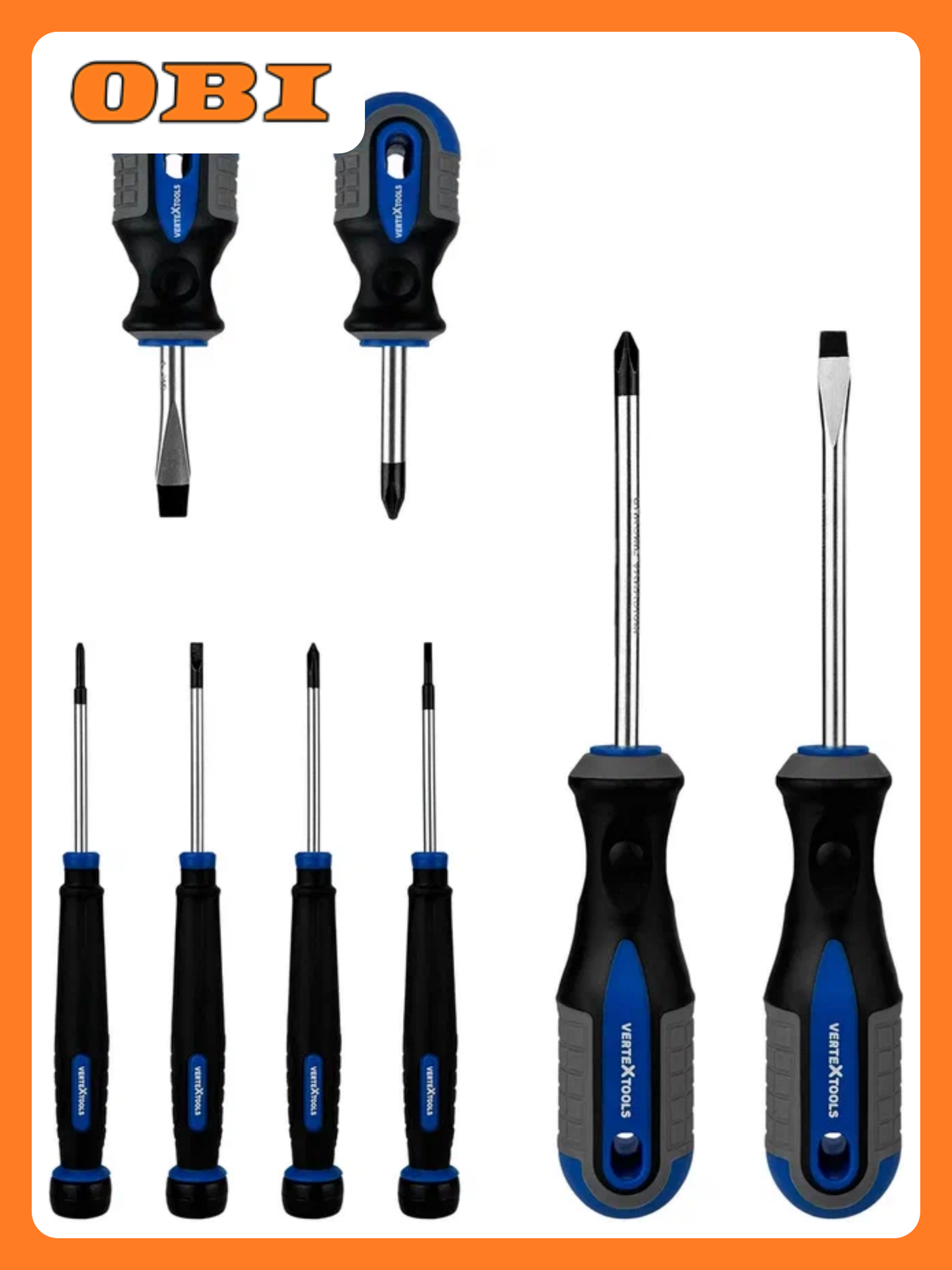 Набор отверток VertexTools 0061-8, 8 предметов, для точных работ