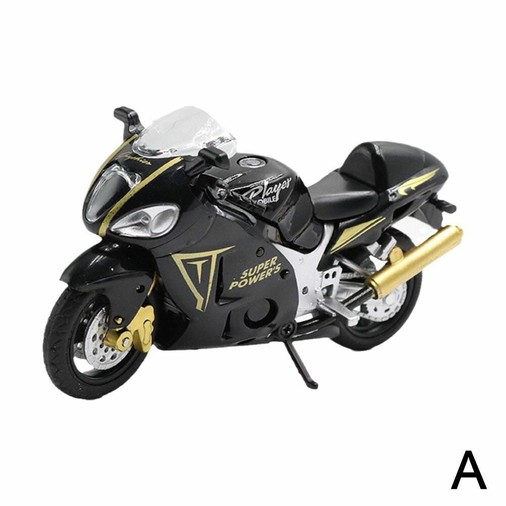 Модель мотоцикла коллекционная с подножкой 1:18/ игрушка для мальчиков, игрушечный транспорт, мото