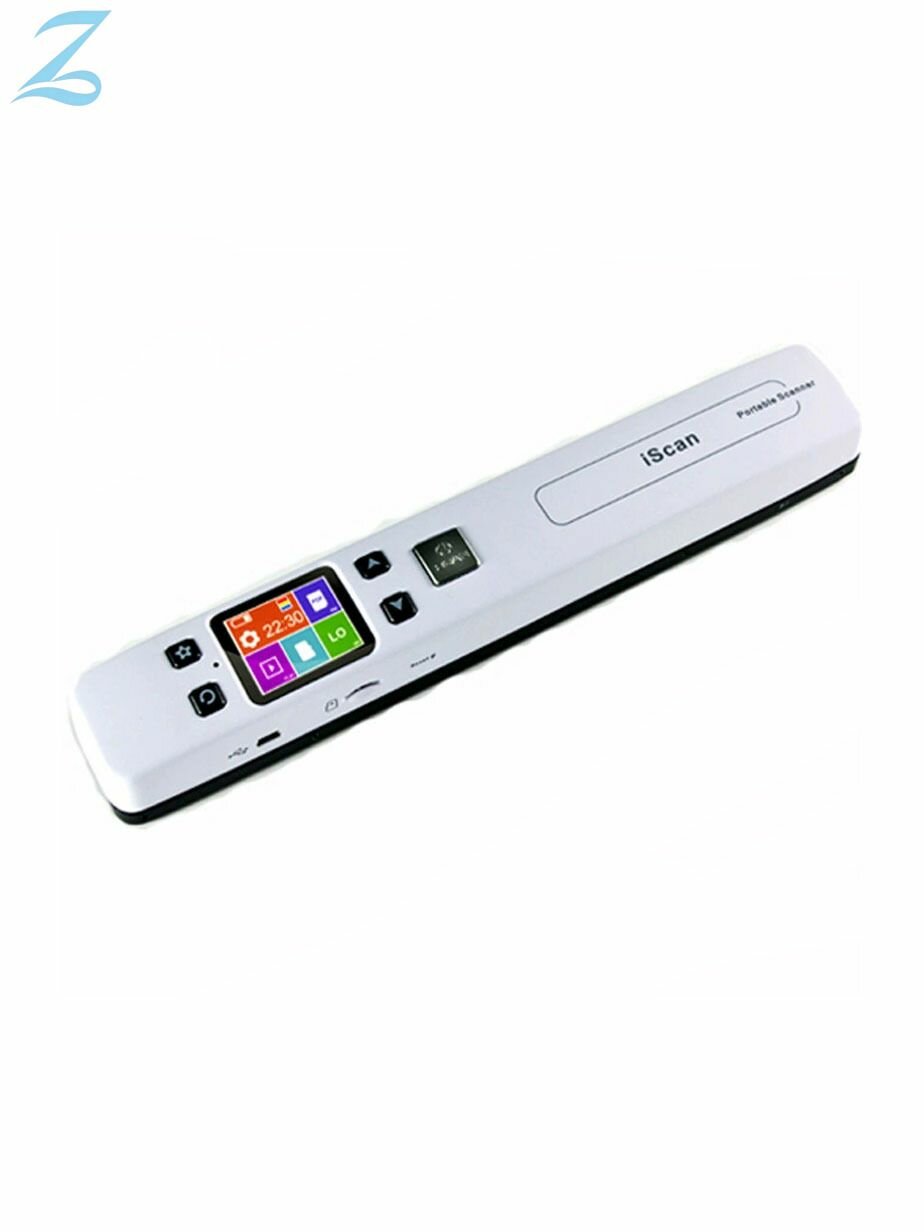 Сканер iScan02 Портативный ручной сканер документов / книг / изображений 1050DPI, белый