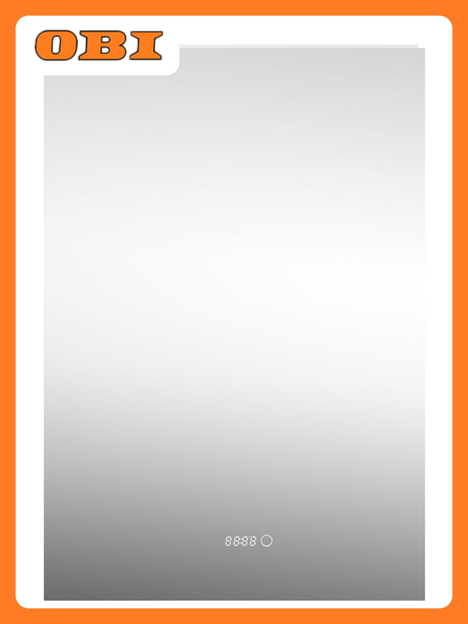 Зеркало для ванной ASB-Woodline Оскар, с подсветкой, сенсорное управление, 60x85 см