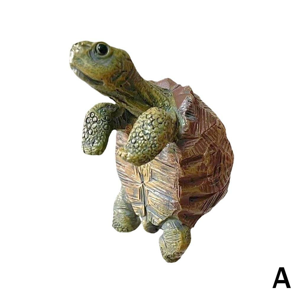 Фигурка черепахи Статуя черепахи, Декоративный декор края горшка для вазы и аквариума