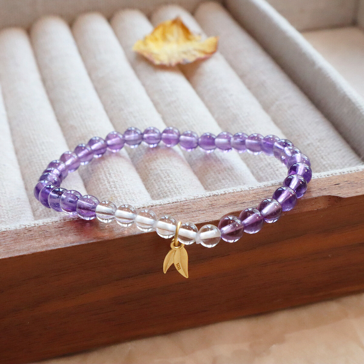 Браслет для гадания, YM Mall из аметиста и аквамарина открывает интуицию