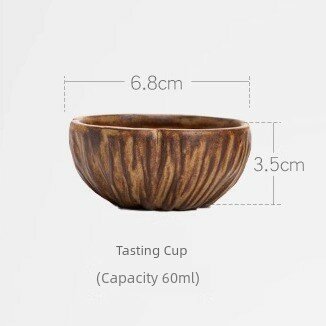 Чайник из грубой керамики в форме лотоса, креативный керамический набор из трех предметов ручной работы: чайник, чашка