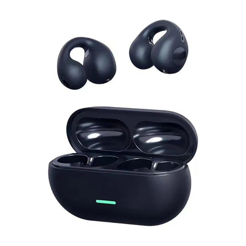 Спортивная гарнитура YM Mall Bluetooth, с зарядным кейсом и дисплеем, сенсорное управление