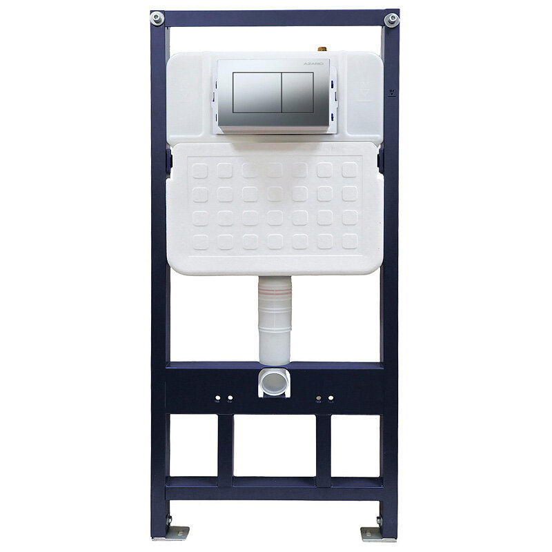 Инсталляция для унитаза Azario New-TS AZ-TS006T с кнопкой AZ-ABS-001-CH