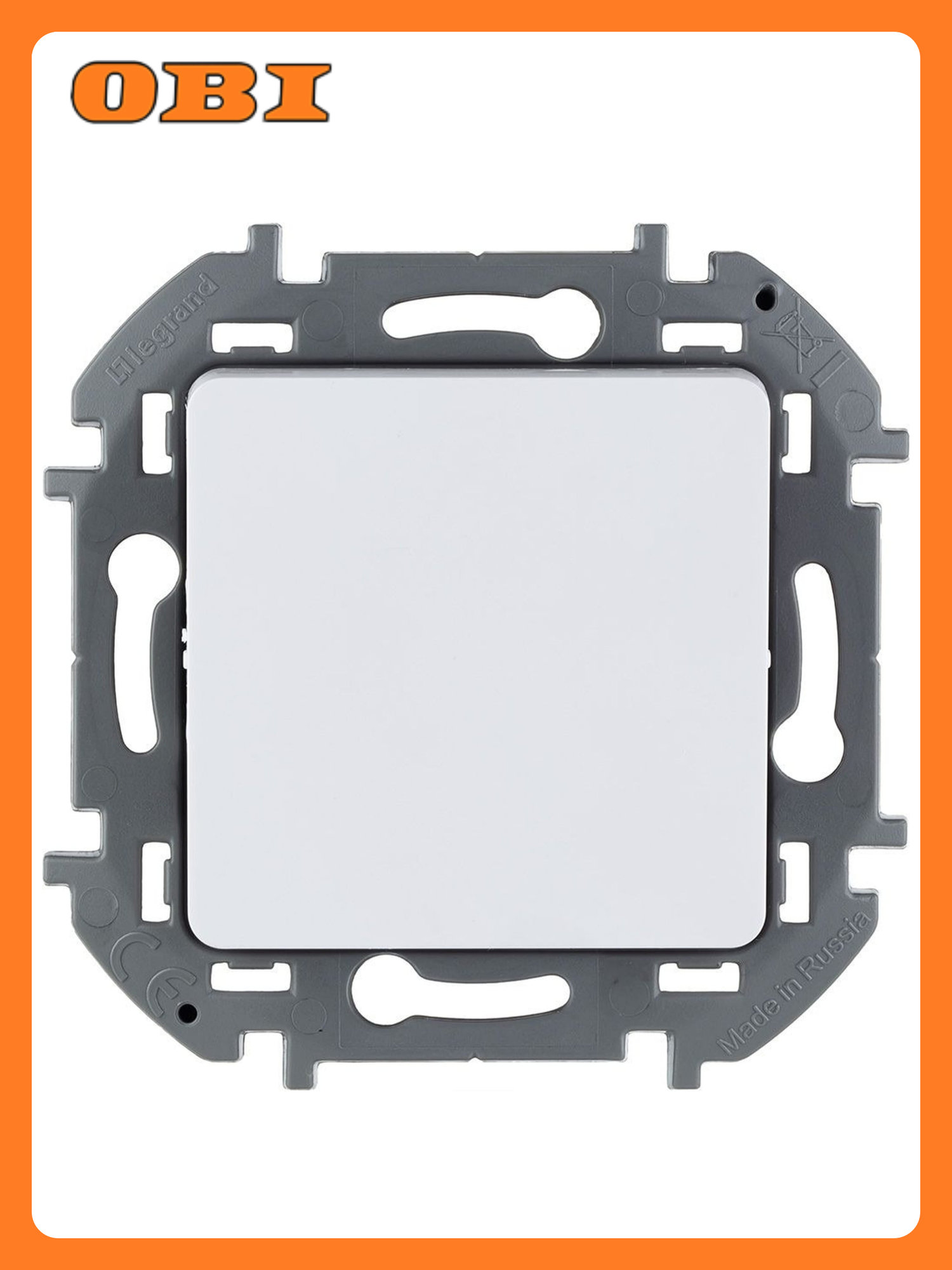 Переключатель Legrand Inspiria 673690, белый, скрытый монтаж, ABS пластик