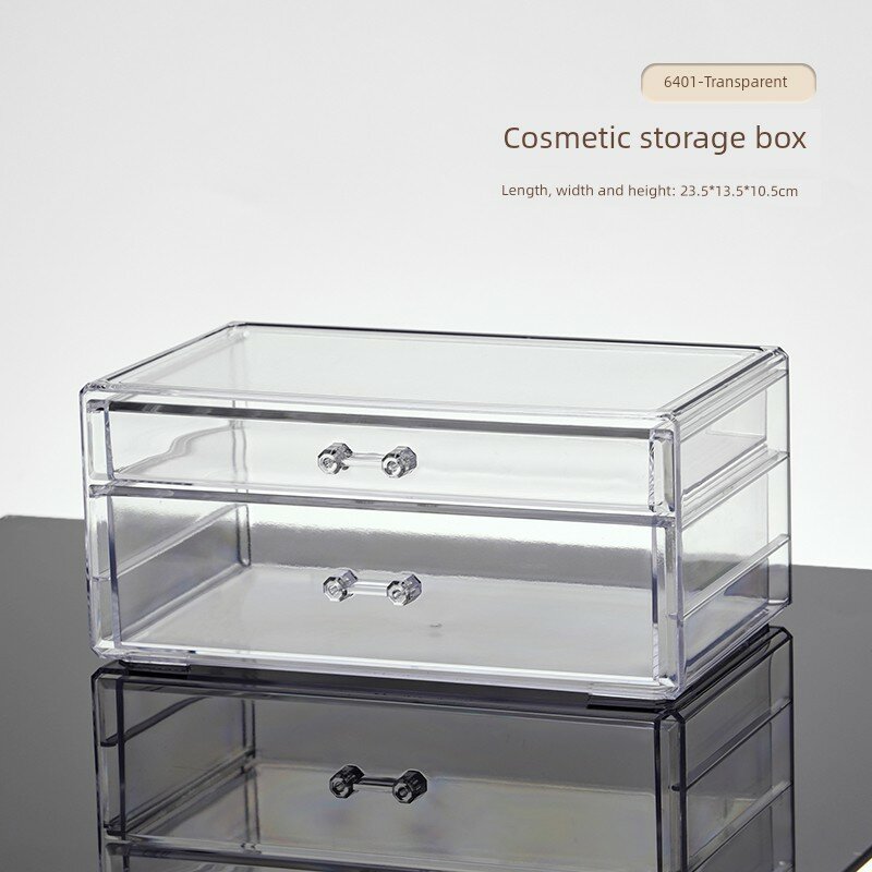 Коробка для хранения помады, выдвижной ящик, прозрачный акрил, большая вместимость, для хранения косметики, теней для