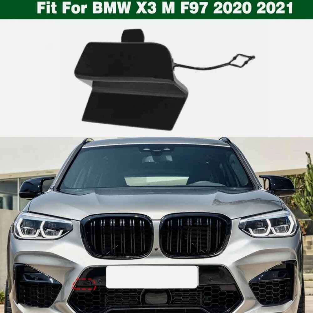 Передний бампер, фаркоп, крышка для прицепа, крышка для BMW X3 M F97 2020 2021 X4 2020