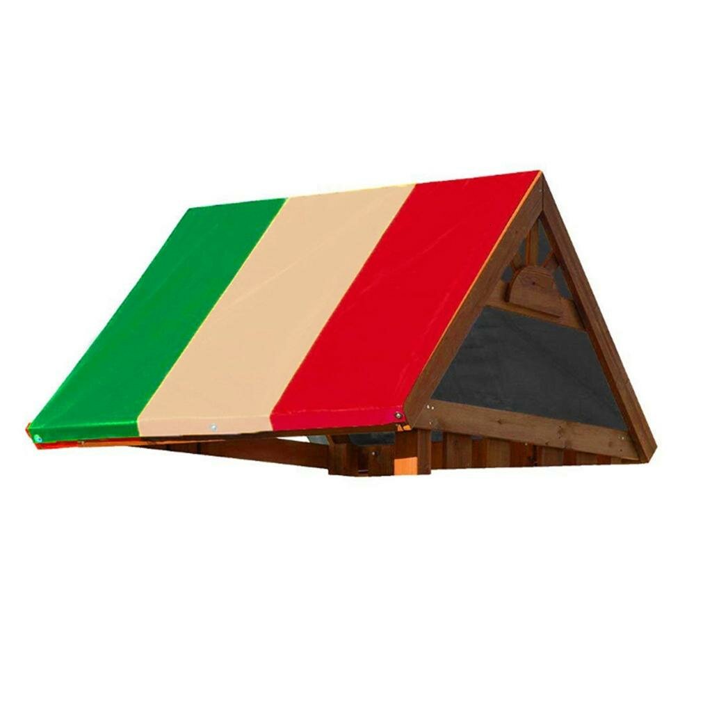 Уличная детская площадка может заменить солнцезащитный козырек, пылезащитное покрытие крыши-зеленый бежевый красный