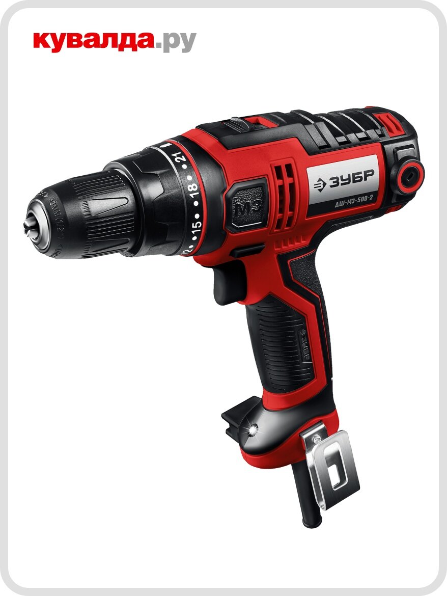 Шуруповерт сетевой ЗУБР ДШ-М3-500-2
