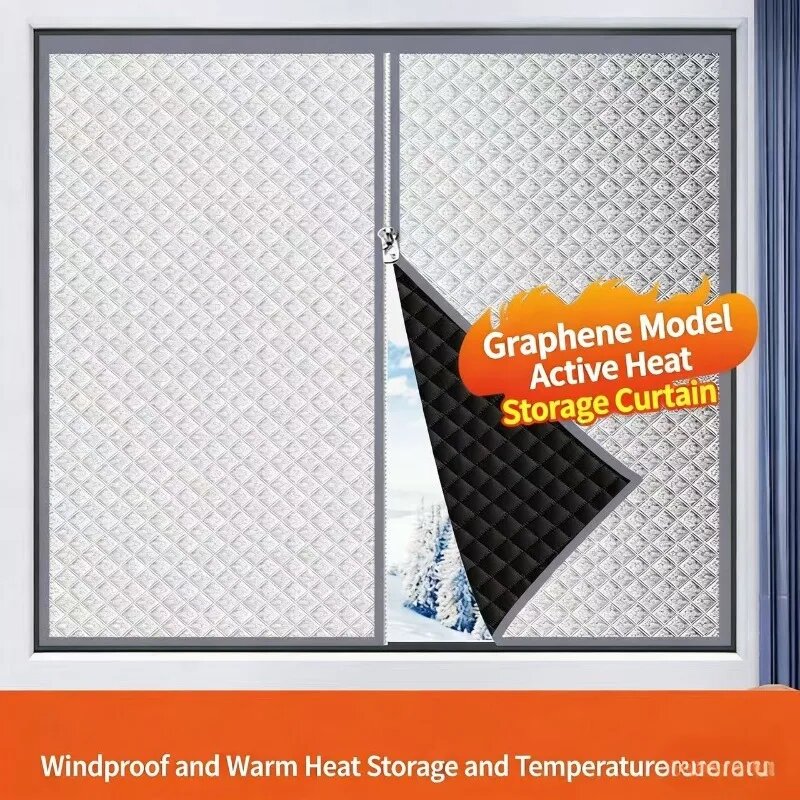 Зимние ветрозащитные шторы для окон ZIP Style Width 250CM, height210CM