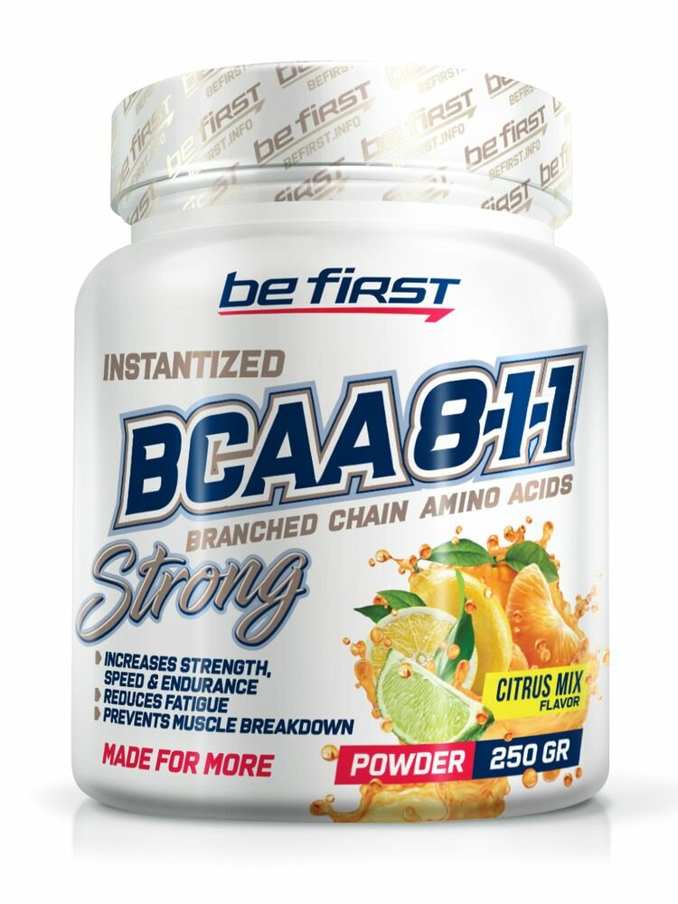 Be First BCAA 8:1:1 Instantized powder 250 г Цитрусовый микс