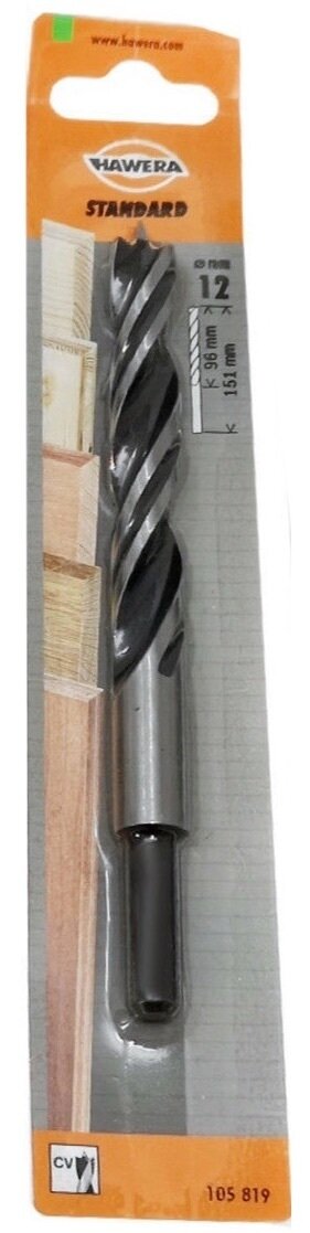 Сверло по дереву Standart (12x151 мм) HAWERA F00Y105819