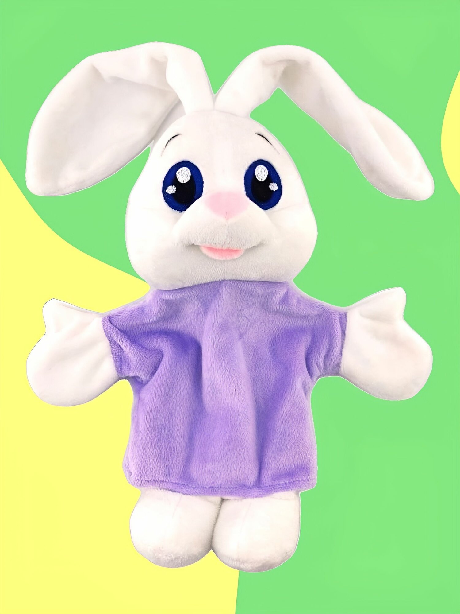 Кукла игрушка перчатка на руку для кукольного театра Зайка