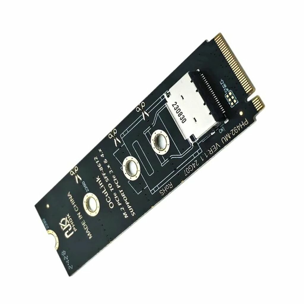 Протокол NVMe M.2 интерфейс к адаптерной плате Oculink-тип заглушки сзади