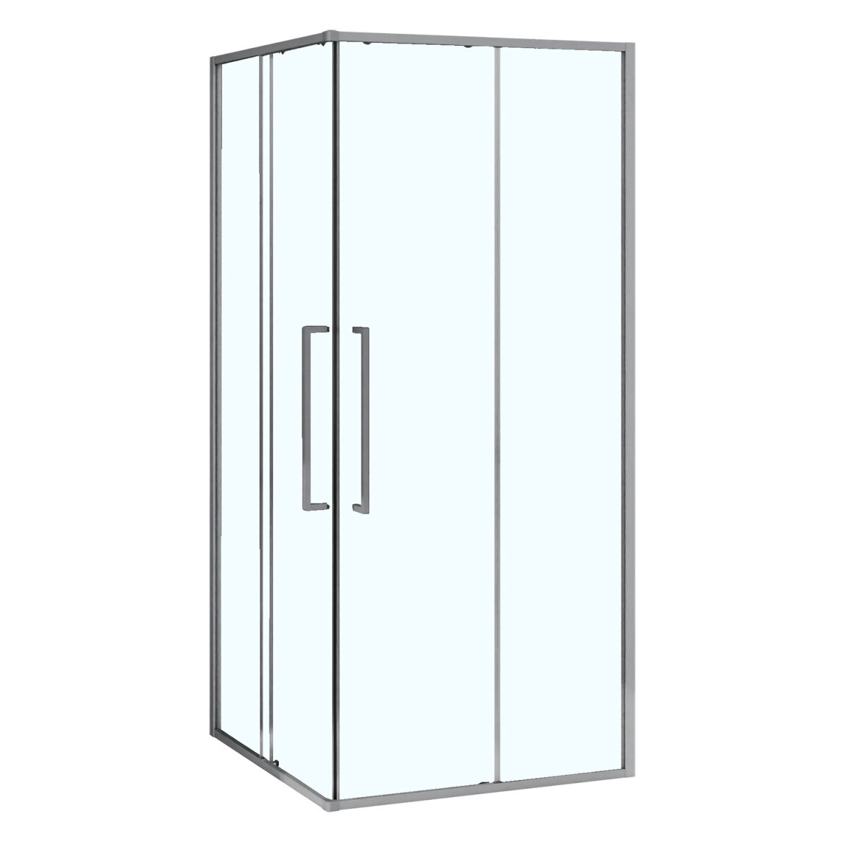 Душевой уголок Azario Shanghai SQP-90х90х195-MGR-CL матовый графит