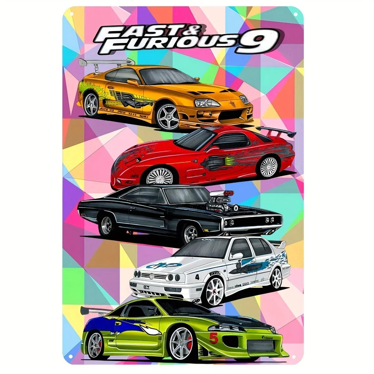 Настенные таблички Fast Furious, винтажный стегальный автомобиль, металлическая жестяная вывеска, плакат, декор, бар, гараж, украшение для дома, классическая жестяная вывеска