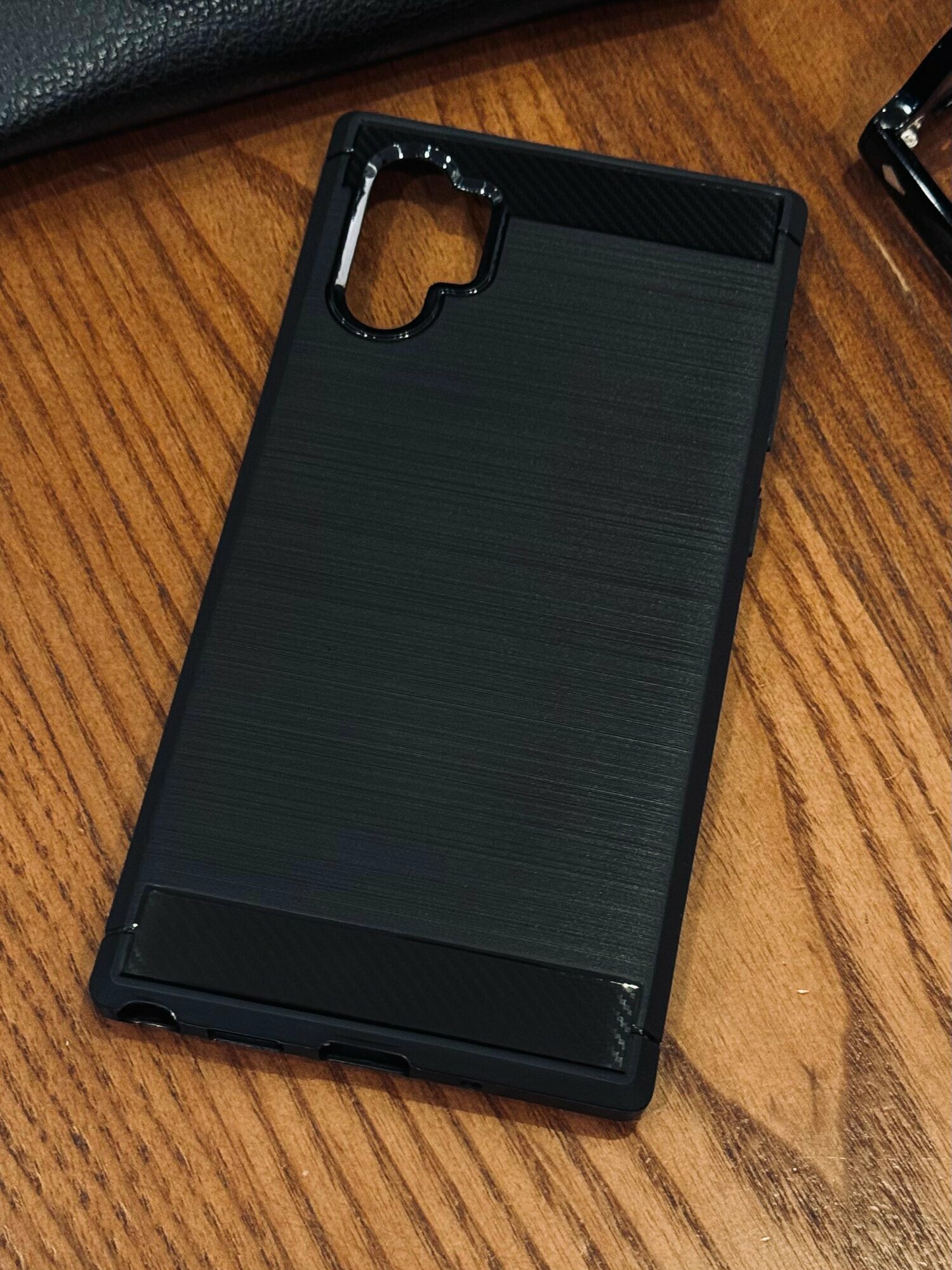 Чехол для SAMSUNG Note 10 Plus (N975F) / чехол на Самсунг Нот 10+ Плюс, противоударный, бронебойный AF Carbon Premium