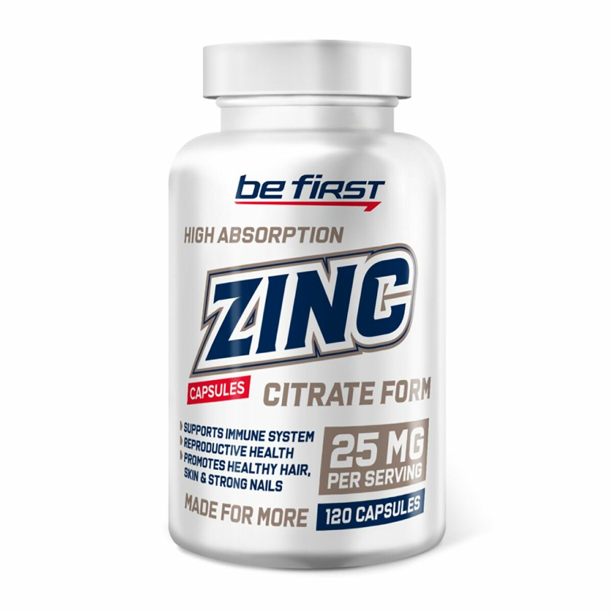 Be First Zinc Citrate 120 капс.