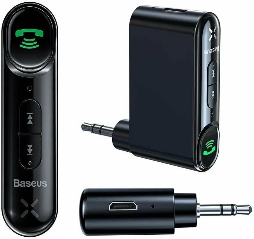 Беспроводной адаптер Baseus Qiyin WXQY-01 Bluetooth 5.0 с разъемом 3,5 мм Aux для автомобильного аудио