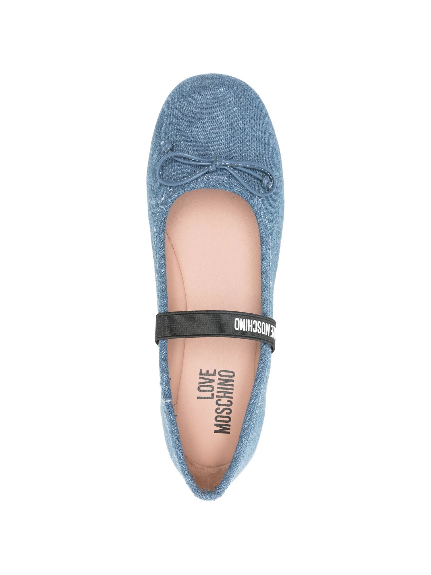 Балетки LOVE MOSCHINO Bow-detail strap ballet flats, размер 41 — фото 1