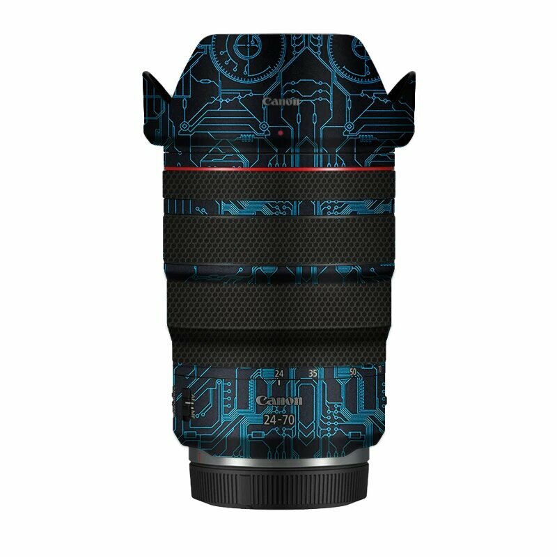 Карбоновая пленка с камуфляжным рисунком для полной защиты Canon, синий узор схемы, подходит ко всем устройствам