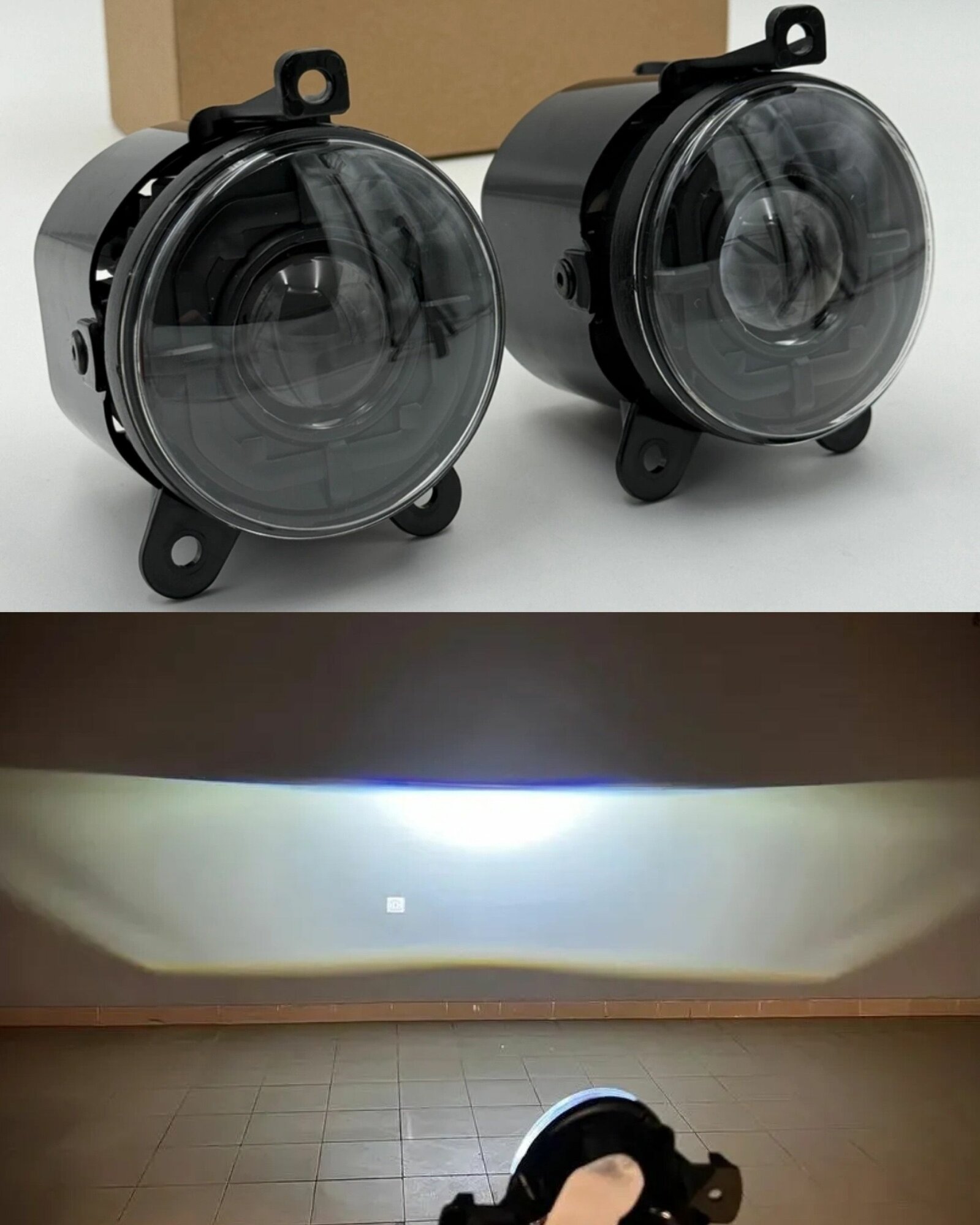 Led ПТФ фары для Lada Priora - Противотуманки на Газель Некст / Нива Шевроле led птф / Светодиодные Противотуманки на Приора