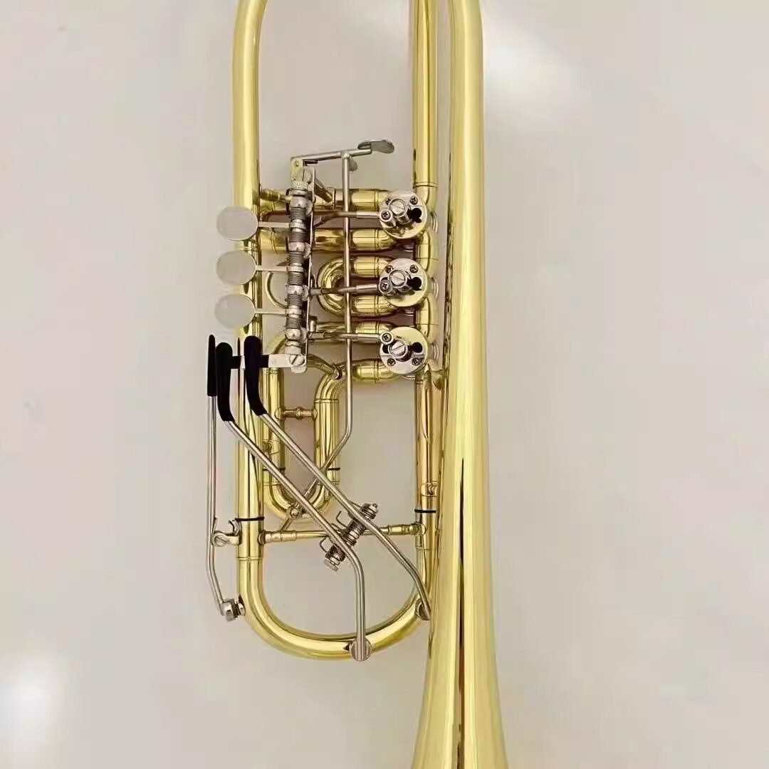Роторная труба Bb с венским клапаном латунный корпус, классика