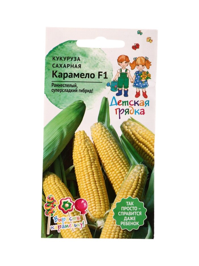 Семена Кукуруза карамелло 5шт Детская грядка 10965574