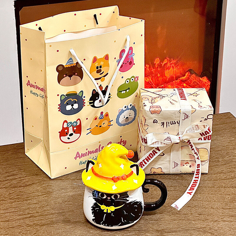 Подарок на день рождения для девочек, практичный небольшой презент, высокая эстетическая ценность, милая керамическая кружка, изысканный подарок для лучших подруг.