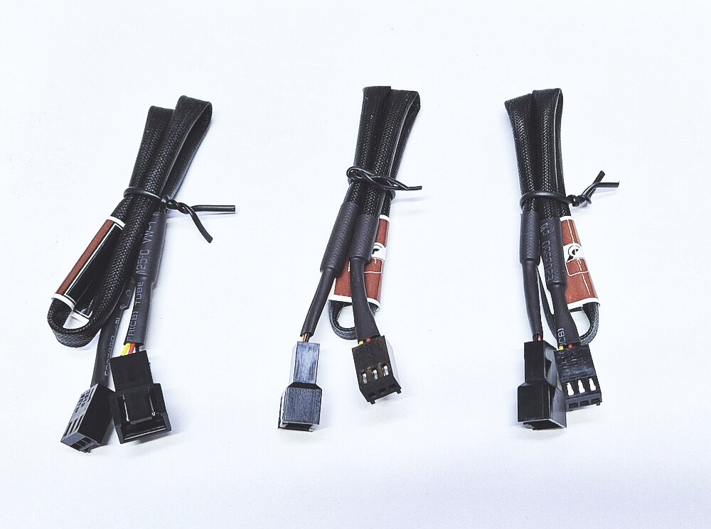 Удлинитель Noctua NA-SEC2 3-Pin кабель для вентилятора/кулера ПК 30см, черный , 3 шт