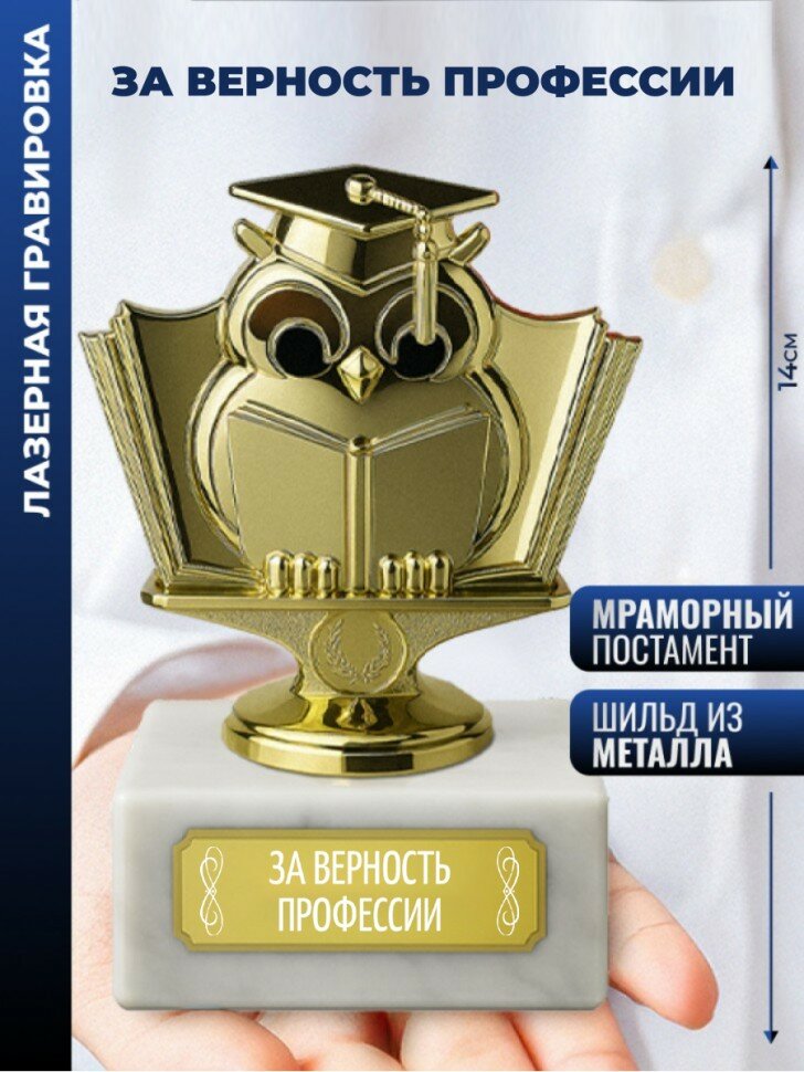Статуэтка Учёная сова "За верность профессии"