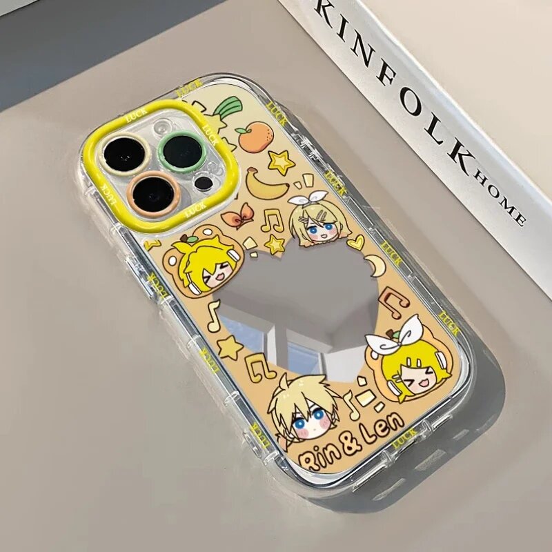 MINISO чехол для iPhone аниме зеркало Kagamine Rin Len, iPhone 15