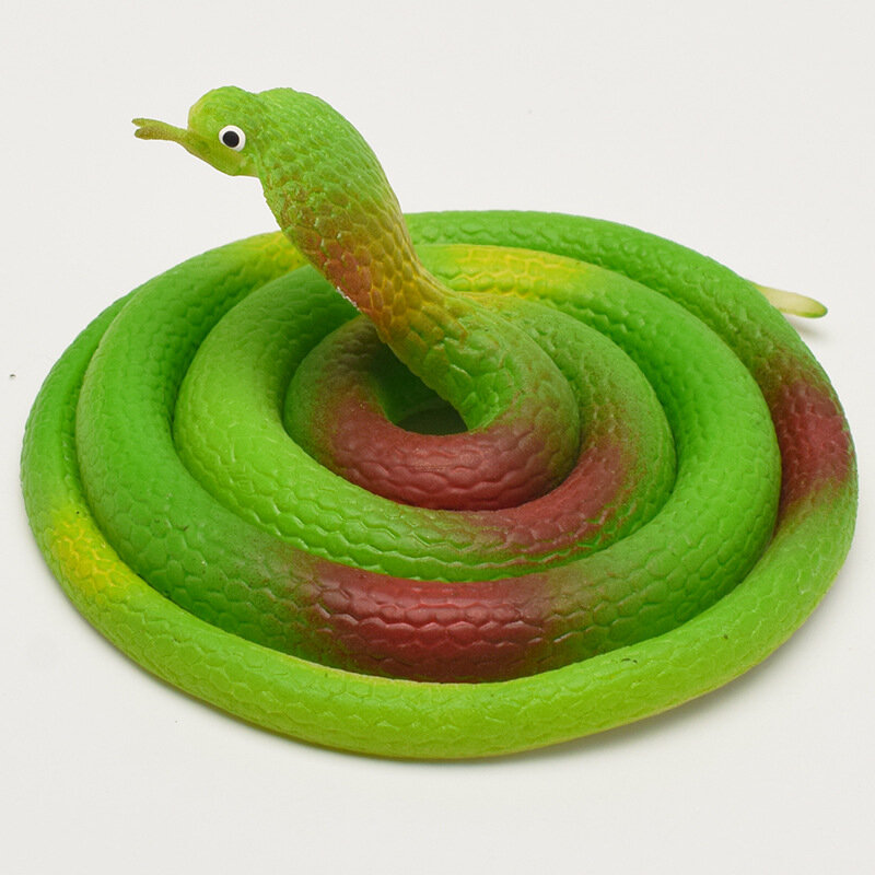 Игрушка-симулятор змеи 80 см, мягкий пластик, искусственная змея, шутка, страшная кобра, набор реквизита, полевая змея, прямая продажа от фабрики